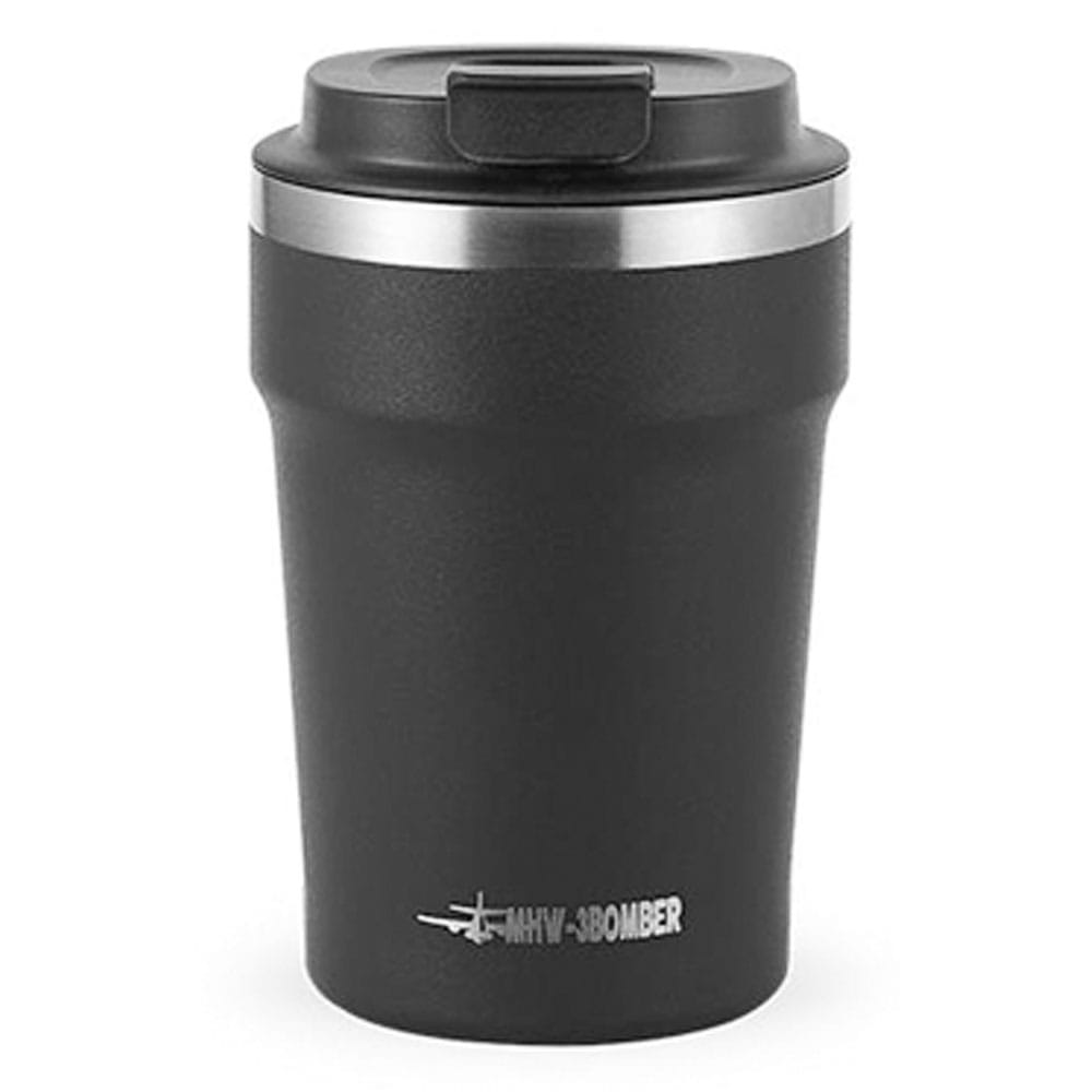 MHW – 3BOMBER Cooki Reusable Cup 360ml Black - Whisky.my