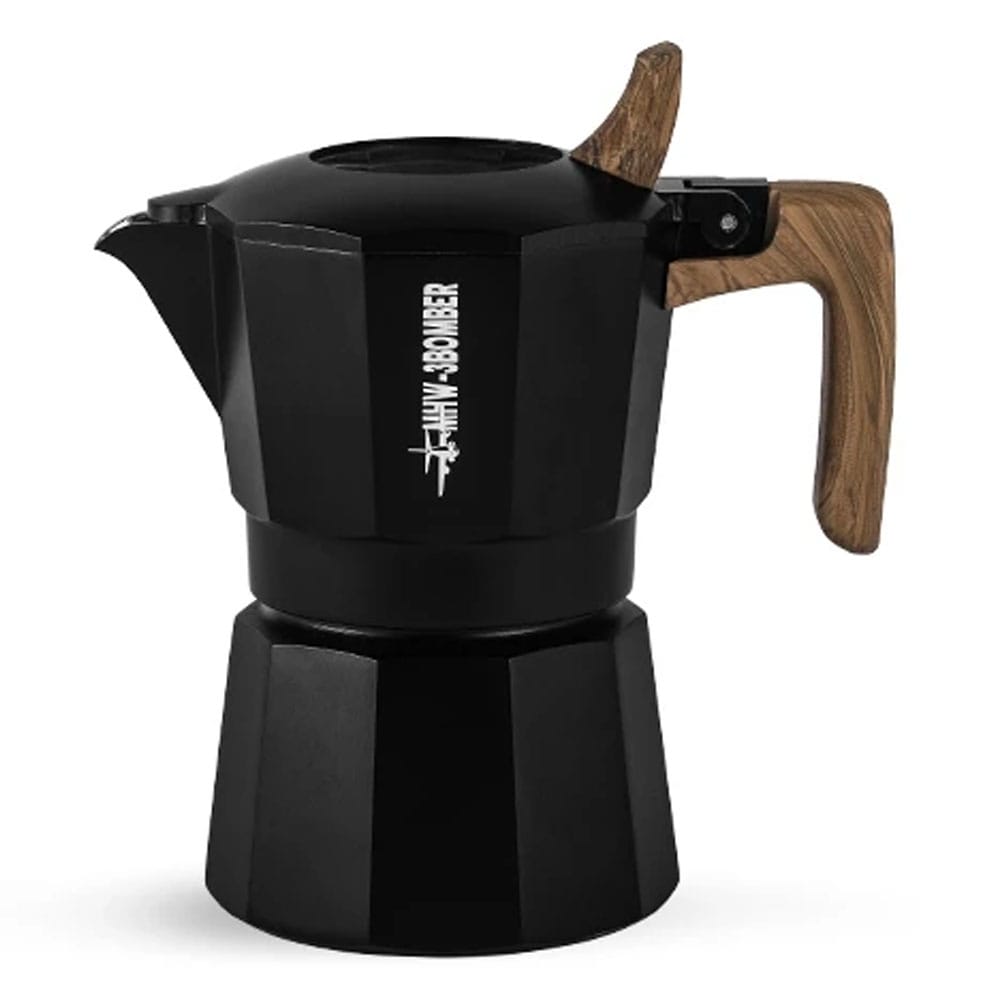 MHW – 3BOMBER Double Valve Moka Pot Black 100ml - Whisky.my