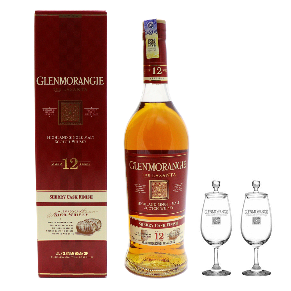 GLENMORANGIE The Lasanta 12 Year Old FOC 2 Glass | Whisky.my