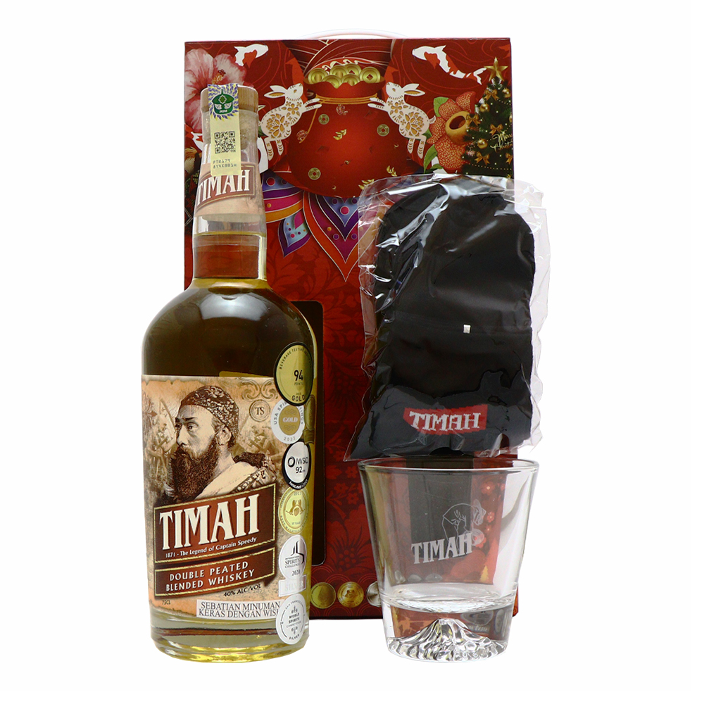 TIMAH Double Peated Blended Whiskey GIFT PACK | Whisky.my